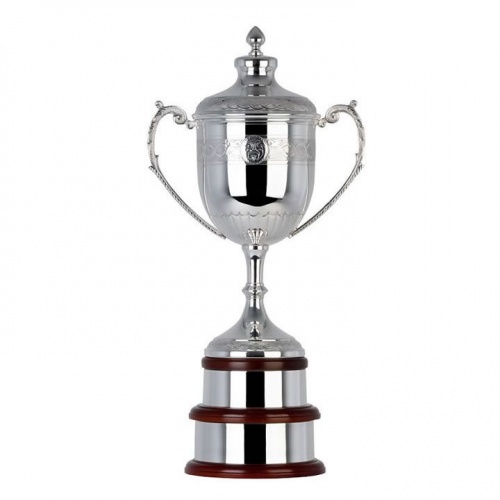 17in Handchased Silver Trophy BD369 with Double Plinth - Awards ...