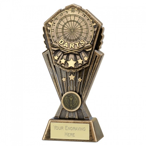 Resin Bronze Cosmos Darts Trophy - Awards Trophies Supplier