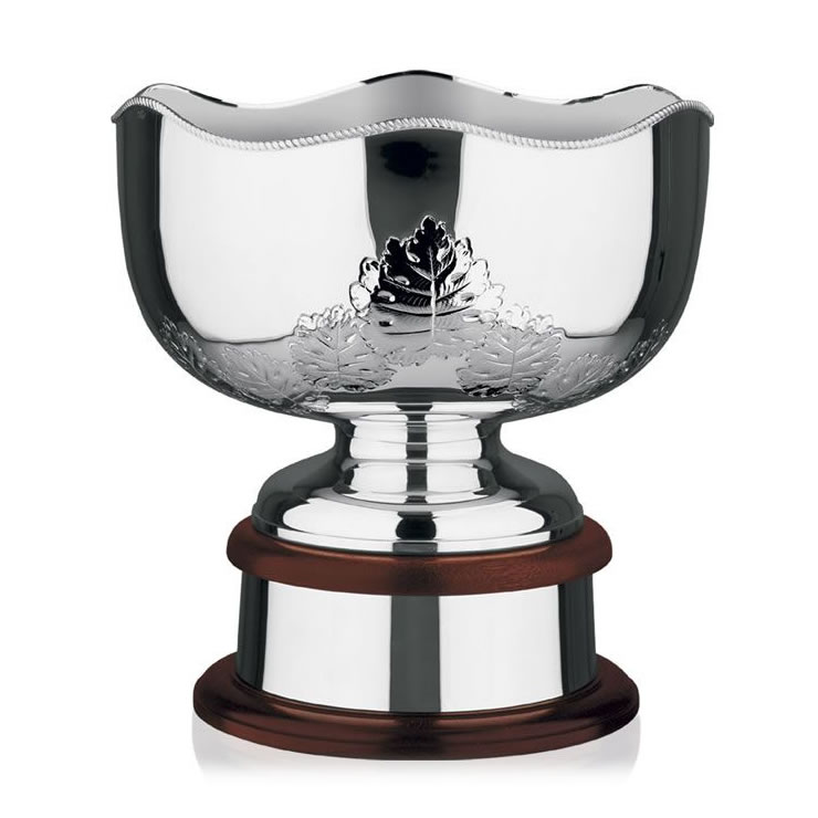 9.25in Handchased Trophy Bowl 553 with Scalloped Gadroon Edge - Awards ...