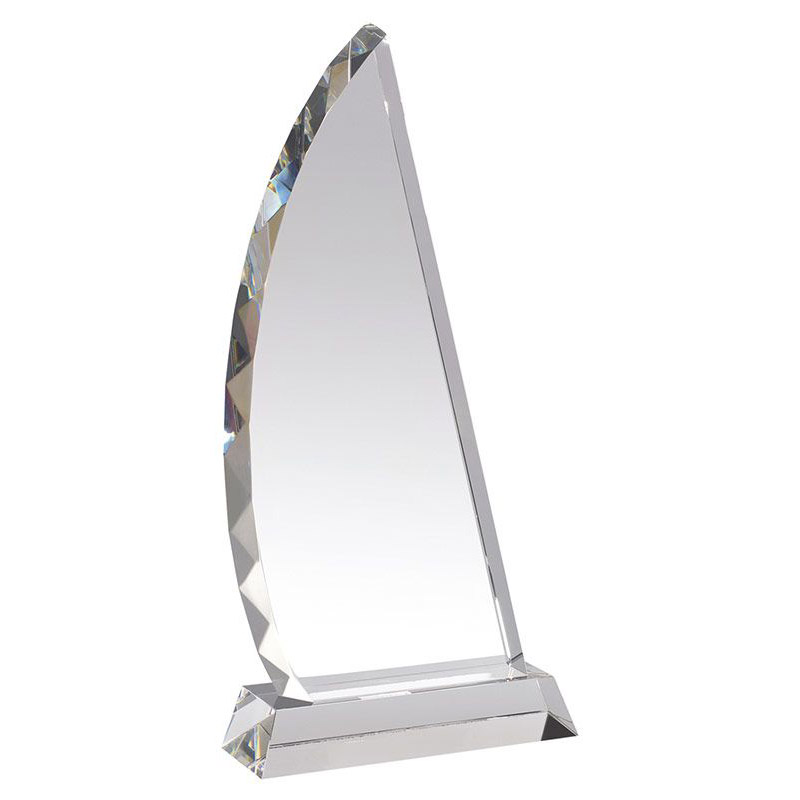 Crystal Sail Trophy AC39 with Custom Engraving - Awards Trophies Supplier