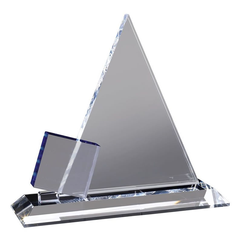 Clear Crystal Pyramid Award AC80 - Awards Trophies Supplier
