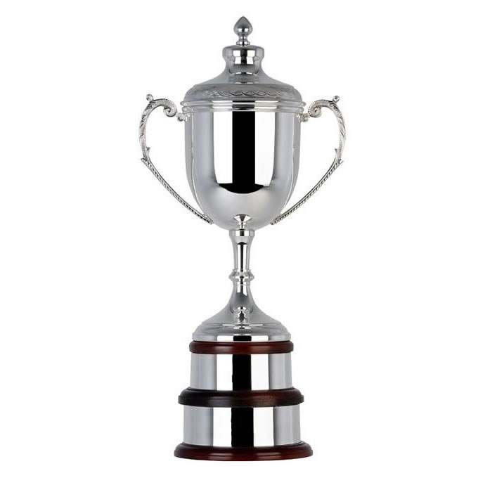 Silver Trophy with Double Plinth BD774 - Awards Trophies Supplier