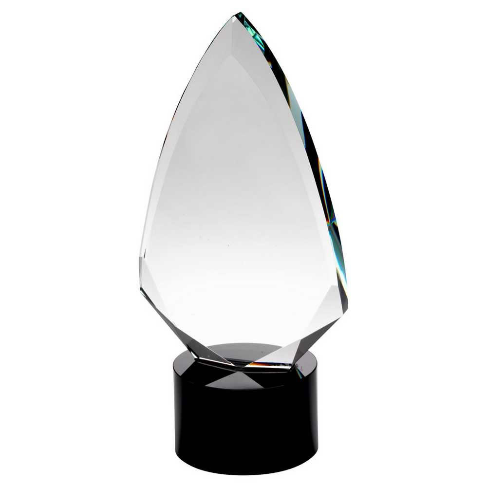 Clear & Black Glass Arrowhead Award CBG19 - Awards Trophies Supplier