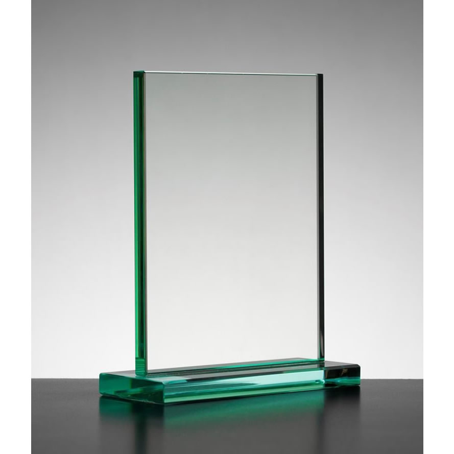 Rectangle Award Plaque in 10mm Jade Glass - Awards Trophies Supplier