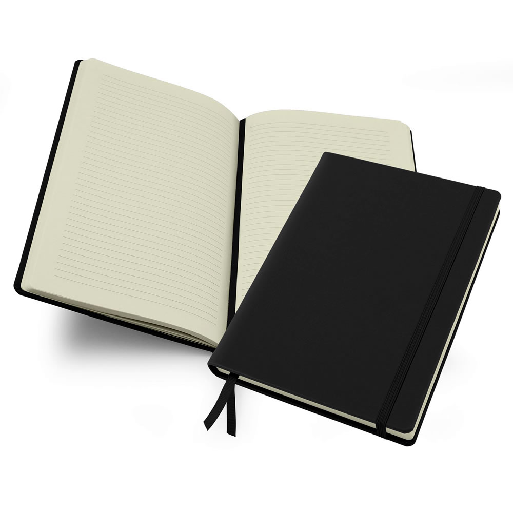 A5 Casebound Notebook in Soft Touch Faux Leather - Awards Trophies Supplier