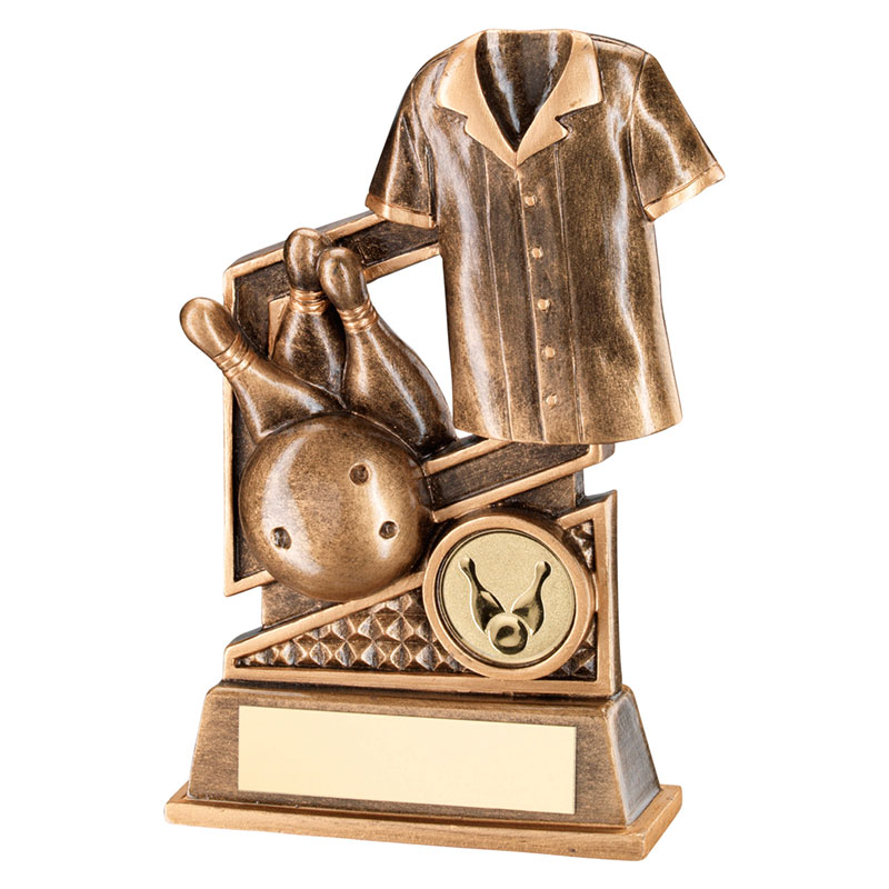 Resin Tenpin Bowling Award in Bronze Finish - Awards Trophies Supplier