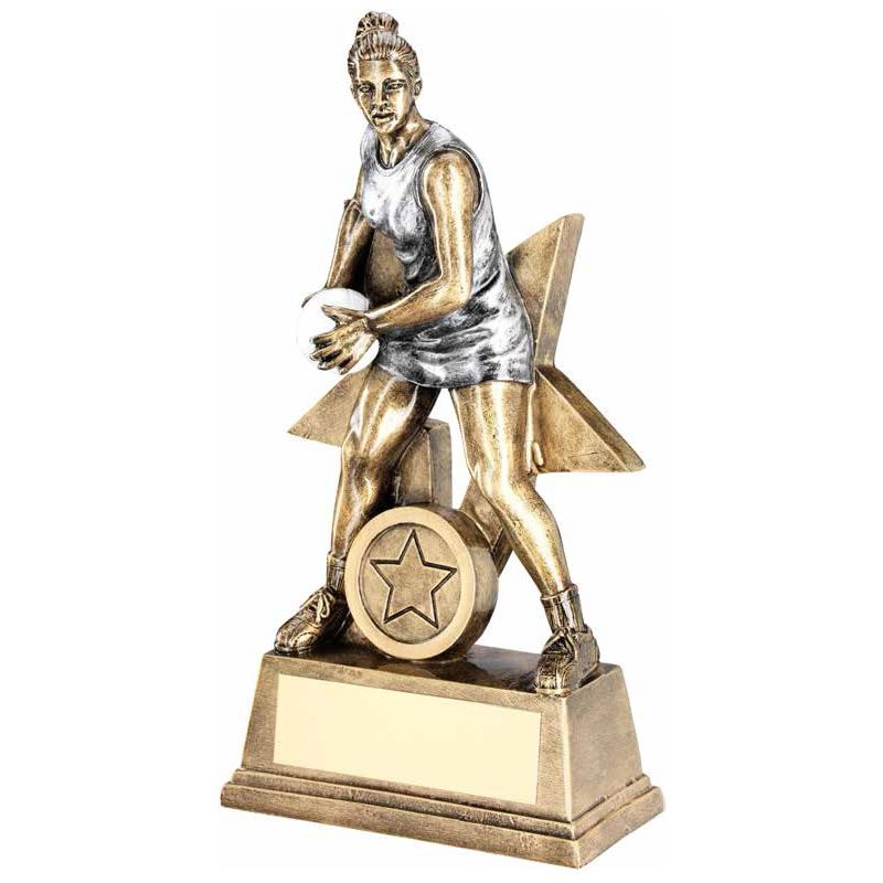 Resin Netball Player Figure Trophy RF180 - Awards Trophies Supplier