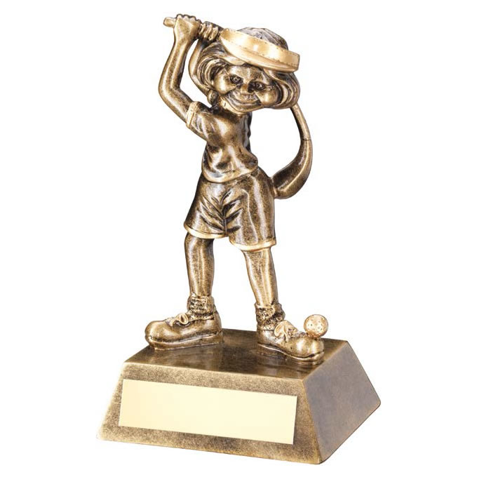 Resin Novelty Female Golfer Trophy RF96 - Awards Trophies Supplier