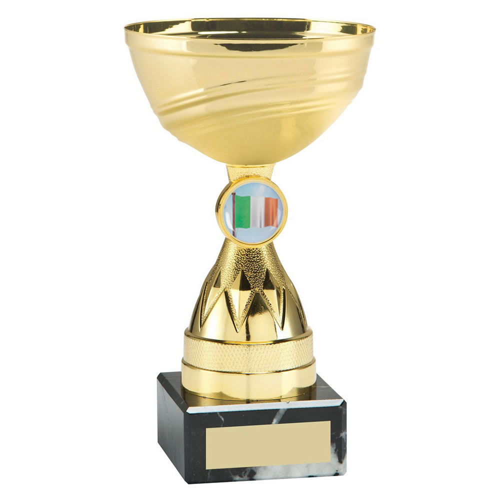 Gold Irish Dancing Trophy with Diamond Stem - Awards Trophies Supplier
