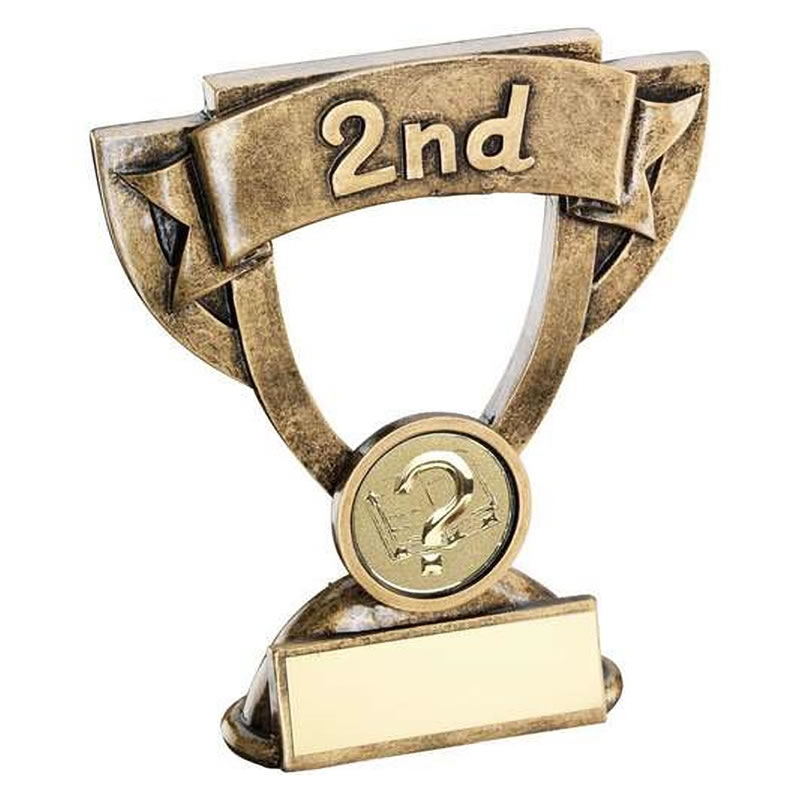 Quiz Trophy Second Place RF820 - Awards Trophies Supplier
