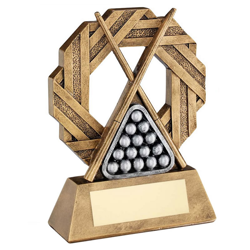Resin Pool Snooker Octagonal Trophy RF765 - Awards Trophies Supplier