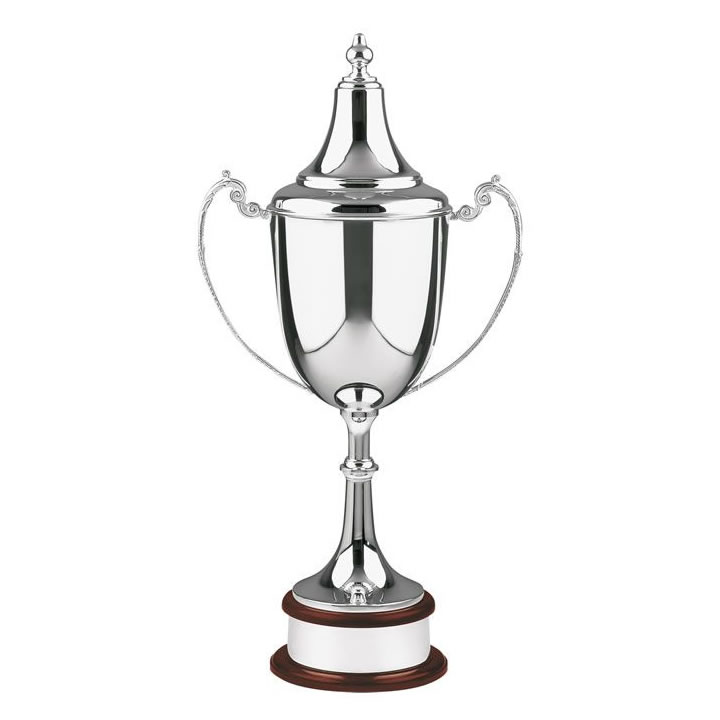 15.5in Silver Trophy Sold Complete with Lid and Plinthband - Awards ...