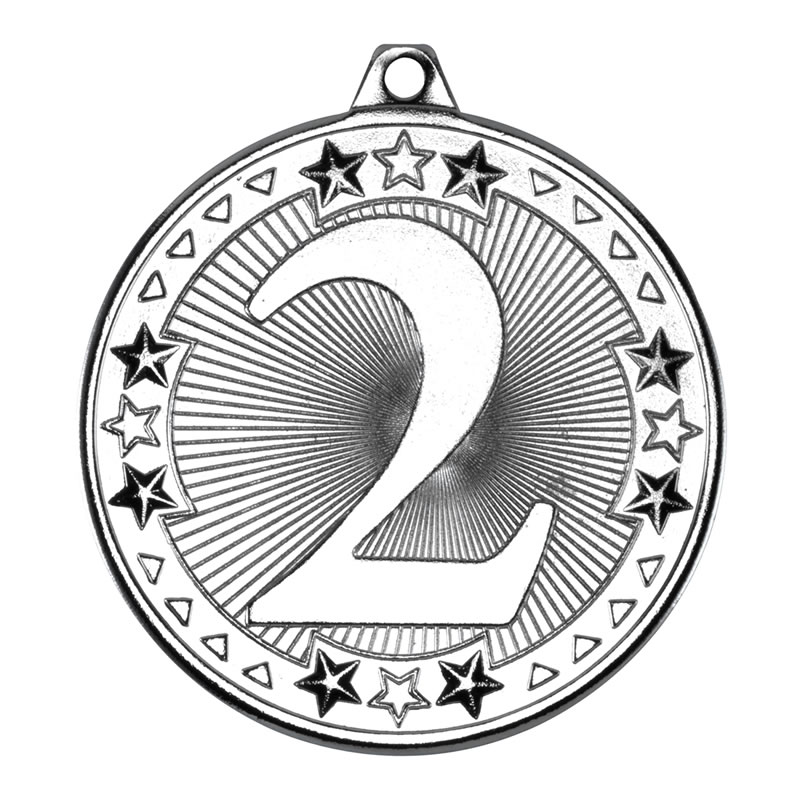 50mm Silver 2nd Place Medal M84 - Awards Trophies Supplier