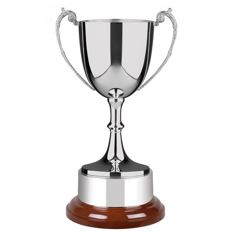 Nickel Plated Staffordshire Trophy on Rosewood Base - Awards Trophies ...