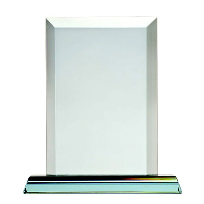 6.75in Jade Flat Glass Plaque in Rectangular Design - Awards Trophies ...