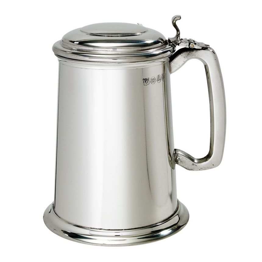 Lidded One Pint Pewter Tankard - Awards Trophies Supplier