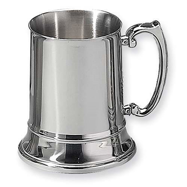 Stainless Steel Mirror Finish 500ml Tankard - Awards Trophies Supplier