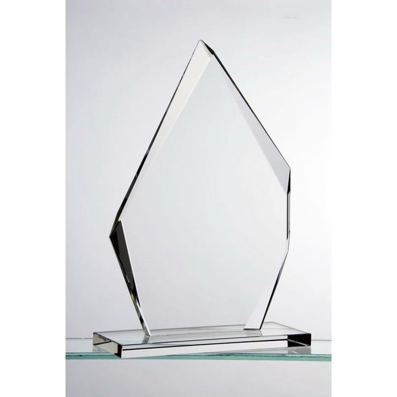 Engraved Clear Crystal Summit Award - Awards Trophies Supplier